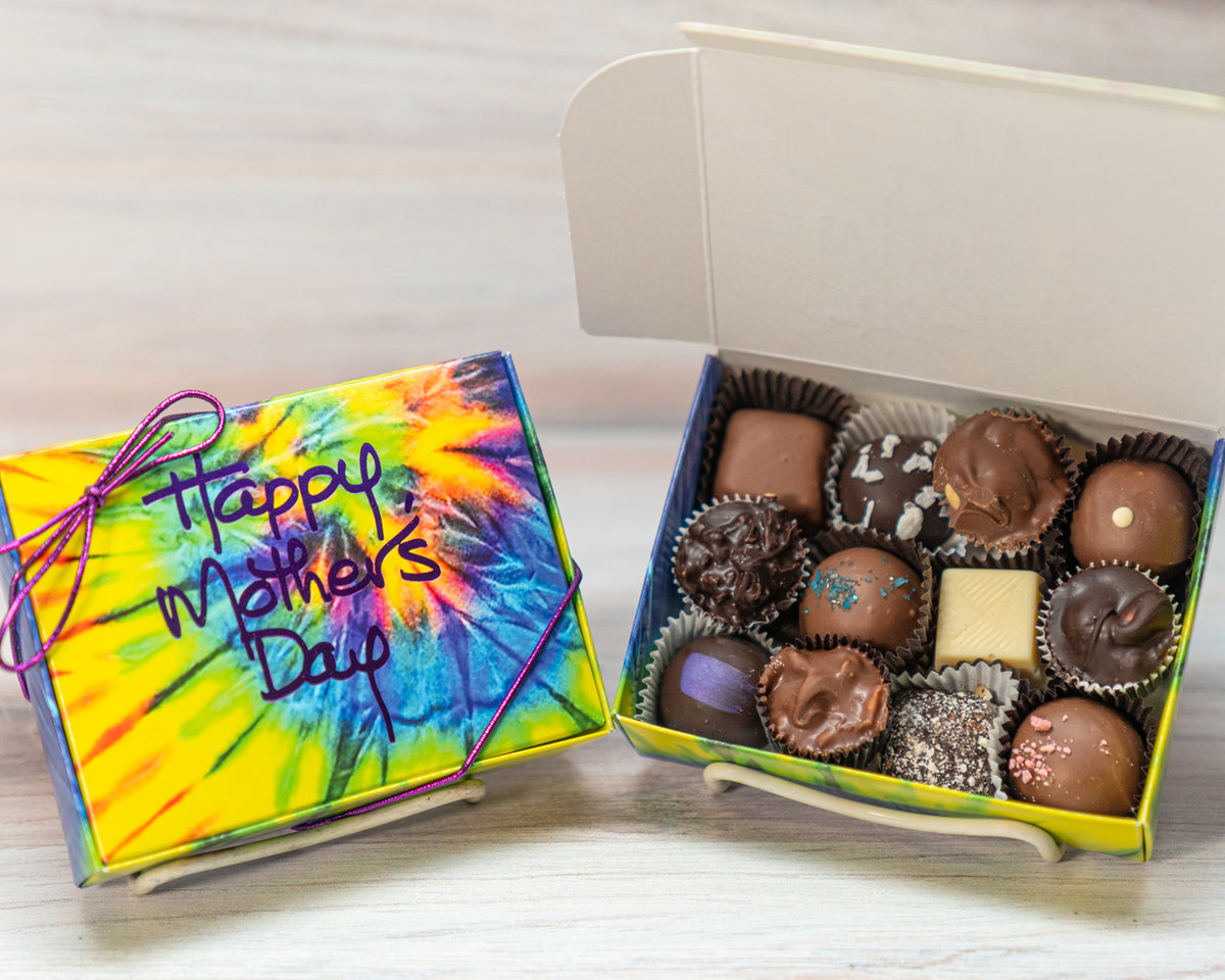 Happy Mother's Day Assorted Chocolates, Tie Dyed Box – Hercules Candy ...