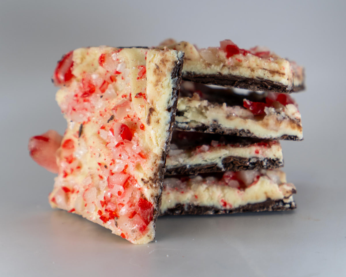 Two-Tone Peppermint Bark – Hercules Candy and Chocolate Shop
