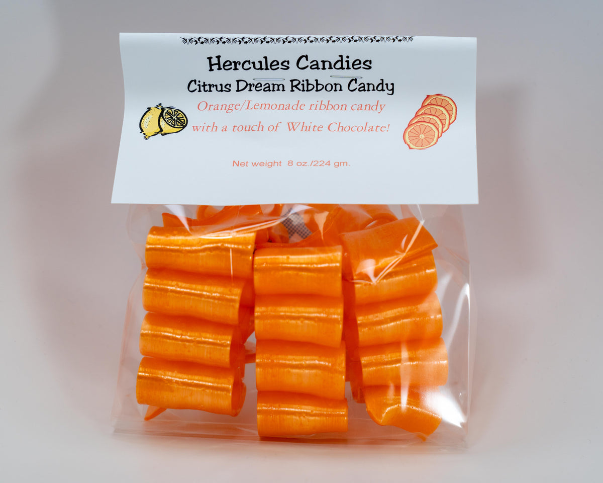 Citrus Dream Ribbon Candy – Hercules Candy and Chocolate Shop