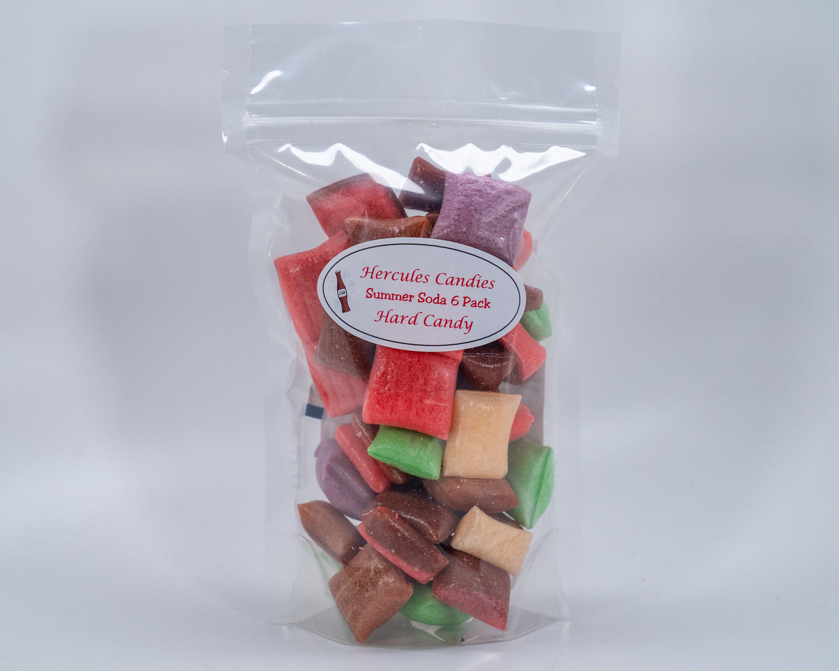 Summer Soda 6 Pack Hard Candy – Hercules Candy and Chocolate Shop