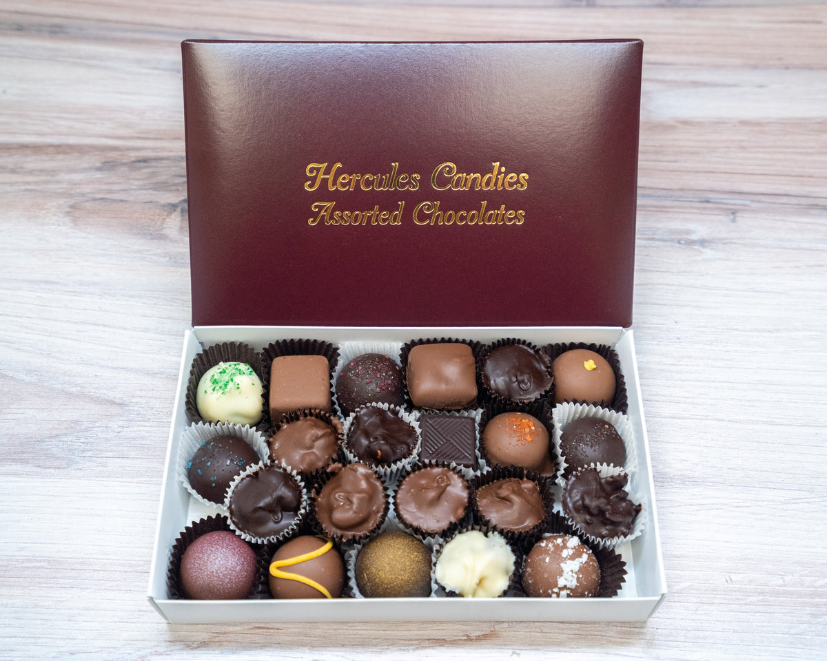 Assorted Chocolates half Lb – Hercules Candy and Chocolate Shop
