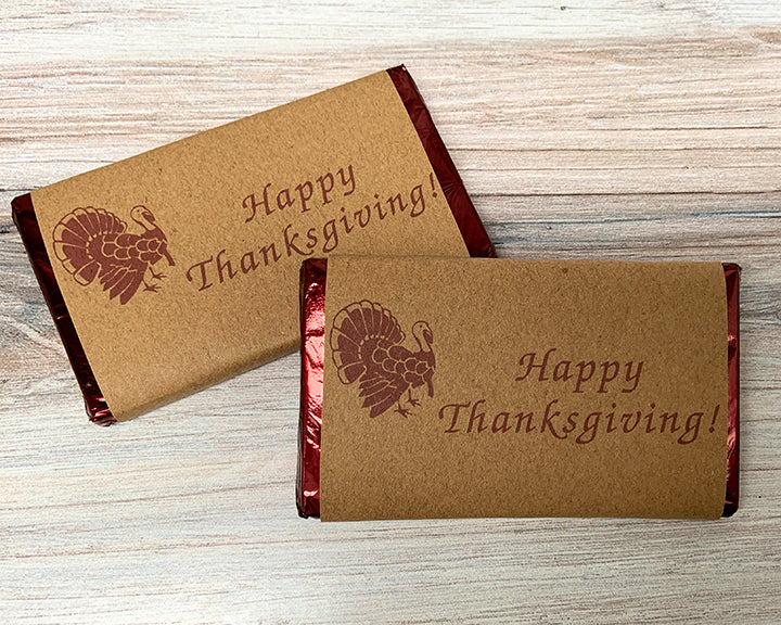 Small Happy Thanksgiving candy bar – Hercules Candy and Chocolate Shop